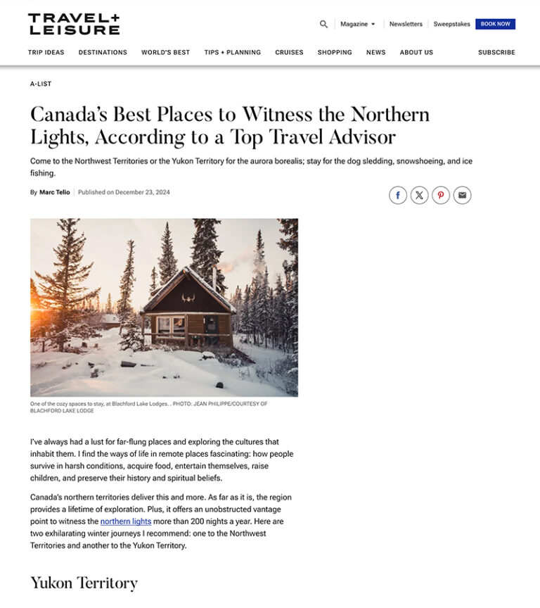 Luxury Travel to Canada & Alaska | Entrée Destinations